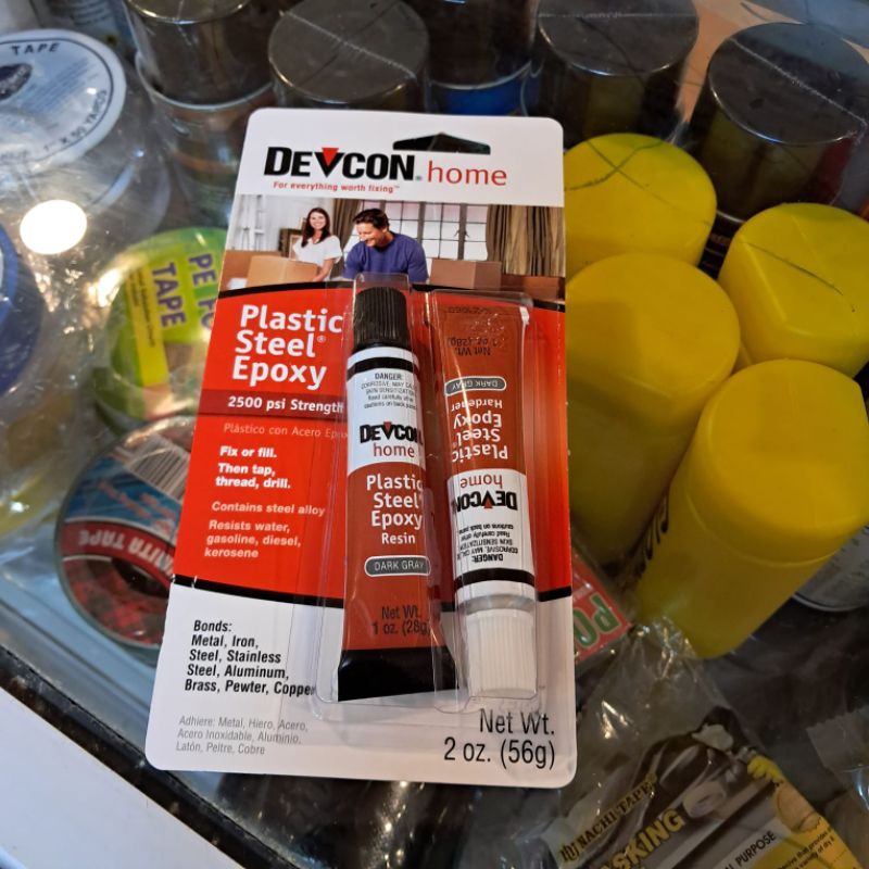 Jual Devcon plastik steel epoxy /Lem besi Plastik 56gram | Shopee Indonesia