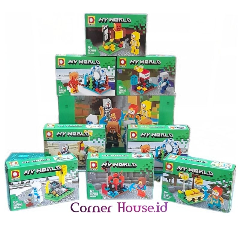 Jual MAINAN BLOCK MINECRAFT STREET SHOP MY WORLD | BRICKS MINECRAFT ...