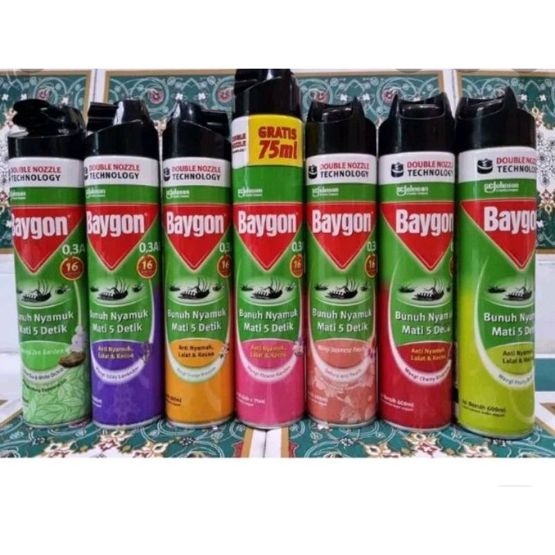 Jual baygon aerosol obat nyamuk semprot spray 450ml | Shopee Indonesia