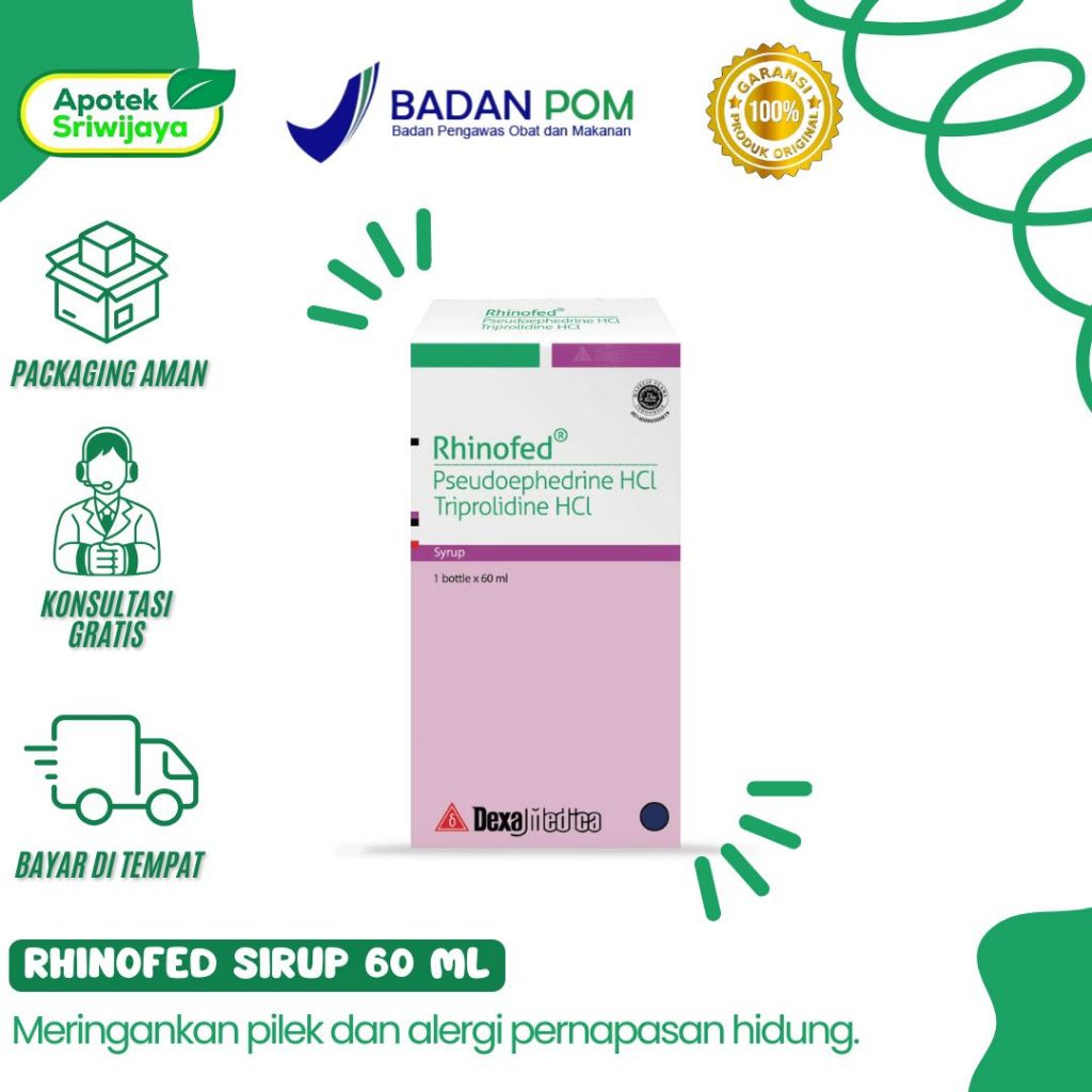Jual RHINOFED SIRUP 60 ML | Shopee Indonesia
