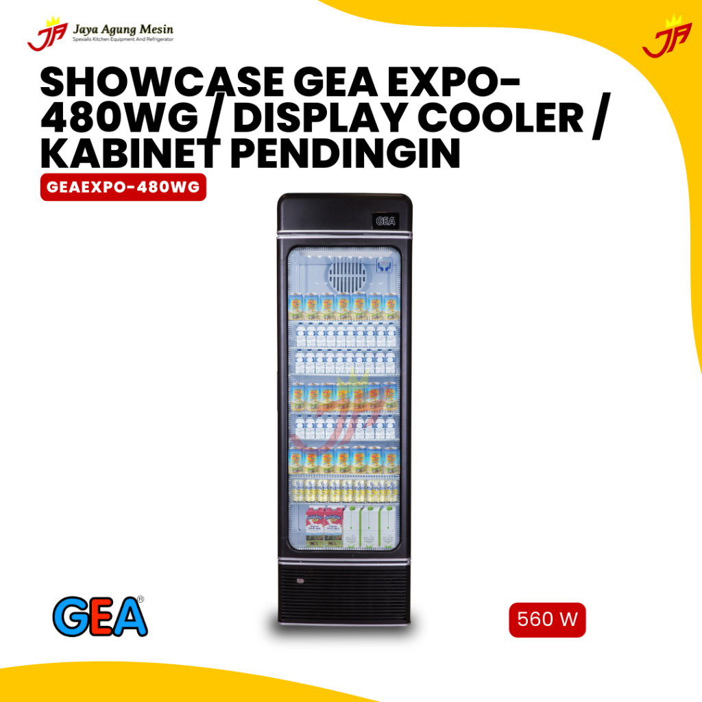 Jual GEA Showcase Gea Expo-480WG / Display Cooler / Kabinet Pendingin ...