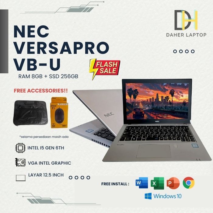Jual Laptop NEC Versapro VB-U Core I5 Gen 6 Ram 8gb Ssd 256gb FREE ...