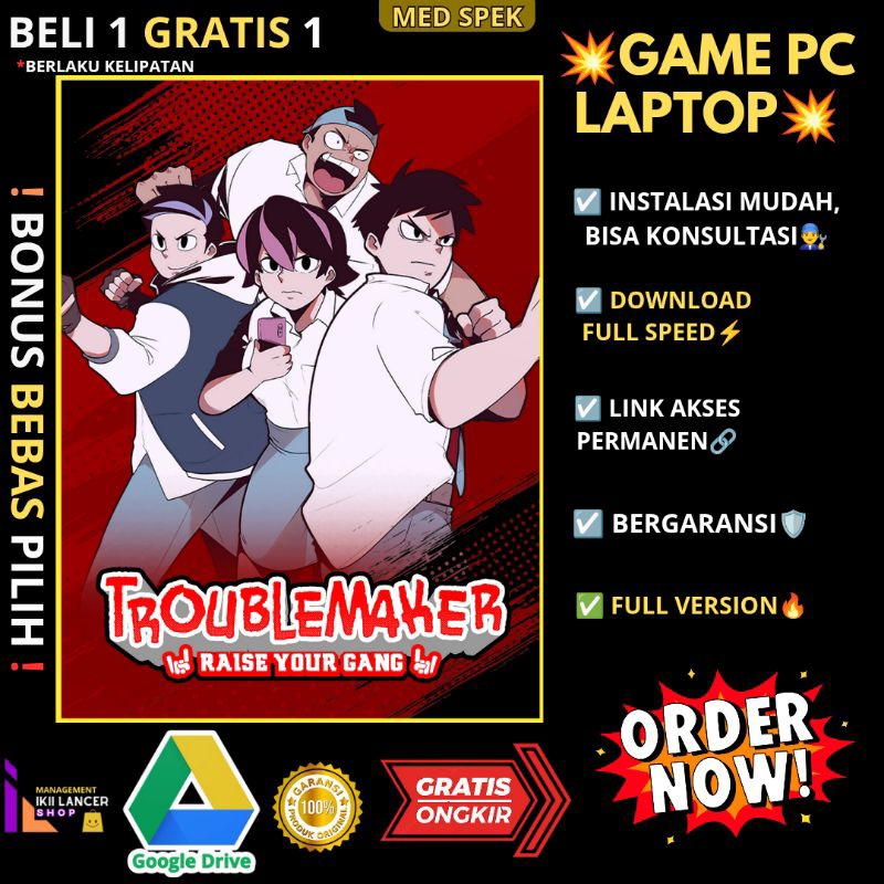 Jual Troublemaker - PC LAPTOP GAMES - CARA INSTALL MUDAH! | Shopee Indonesia