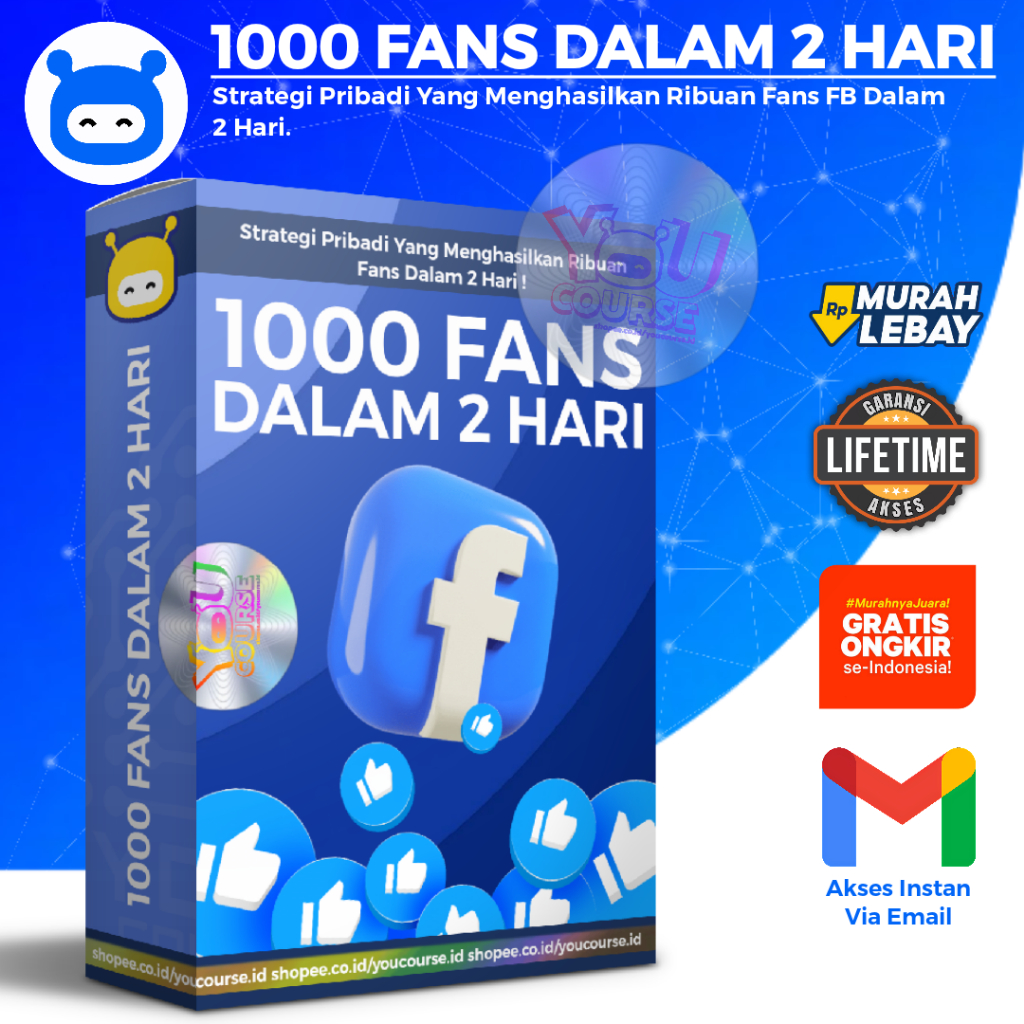 Jual ECOURSE FB FanPage 1000 Fans Dalam 2 Hari - Belajar Teknik Optimasi Fans Page - Materi ...