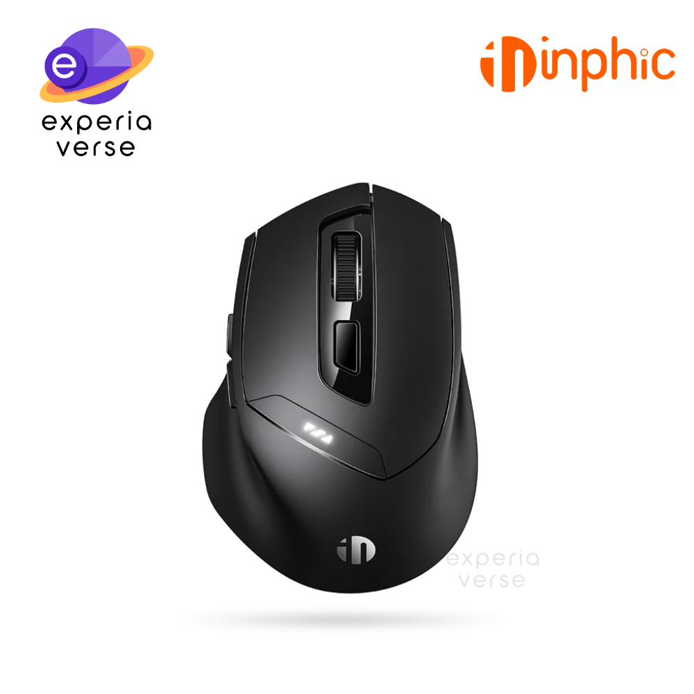 Jual Inphic DR01 Wireless Mouse Komputer Bluetooth dan USB Dongle 2.4G, Rechargeable Battery USB ...