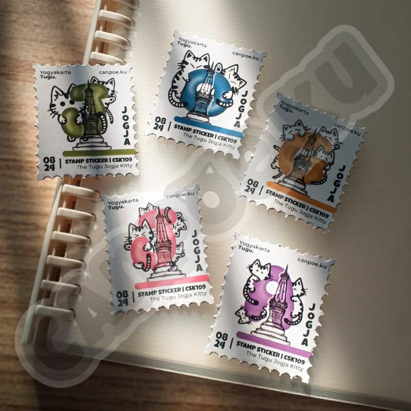 Jual Jogja Stamp Sticker Pack Vinyl Doff Laminated - The Tugu Jogja ...
