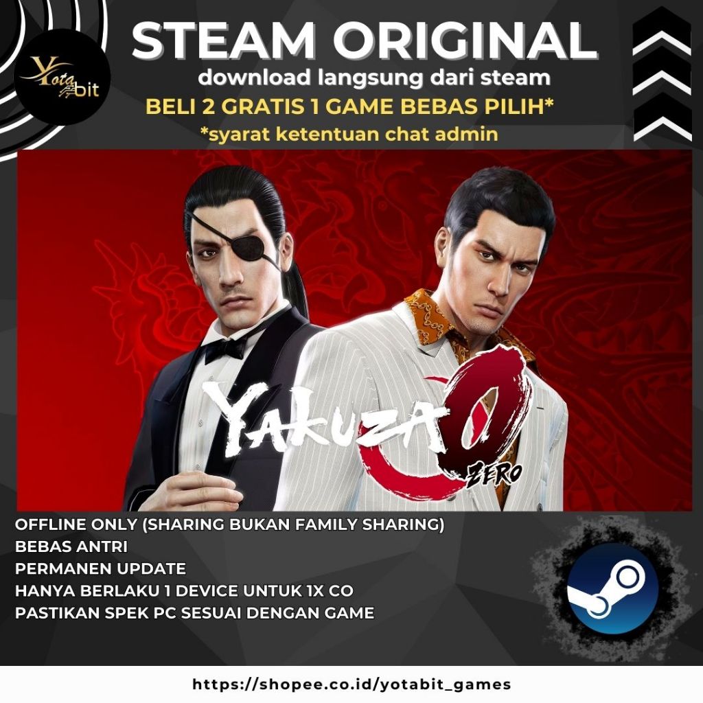 Jual Yakuza 0 PC Sharing Original Offline | Shopee Indonesia