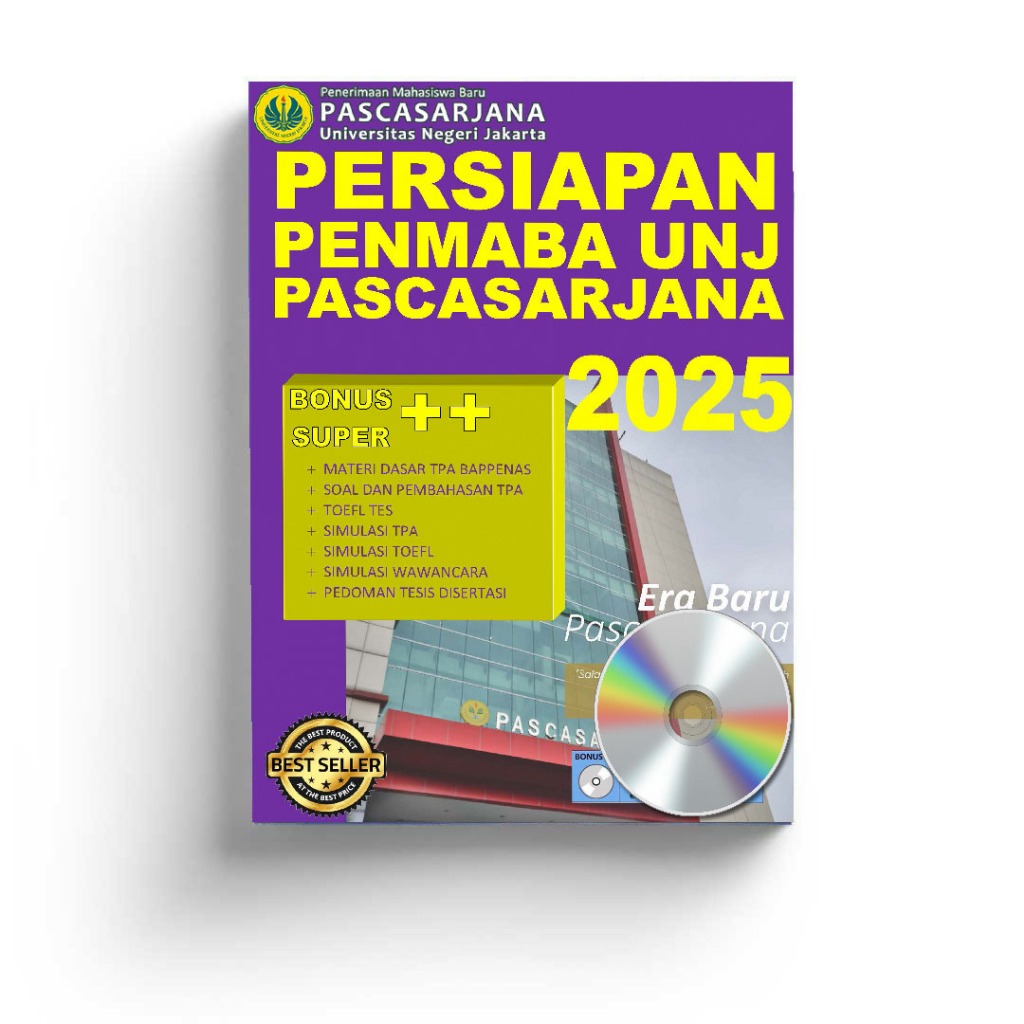 Jual BUKU PERSIAPAN PANDUAN PENMABA UNJ PASCASARJANA 2025 SELEKSI UJIAN MANDIRI UNIVERISTAS ...