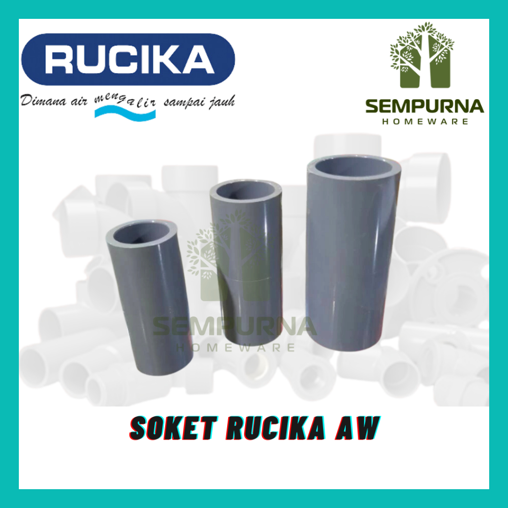 Jual SOCKET PIPA RUCIKA AW SAMBUNGAN PIPA SOKET 1/2" 3/4" 1" 1 1/4" 1 1 ...