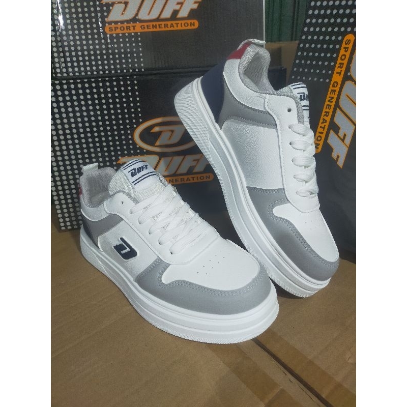Jual sepatu casual putih pria merk Duff original | Shopee Indonesia