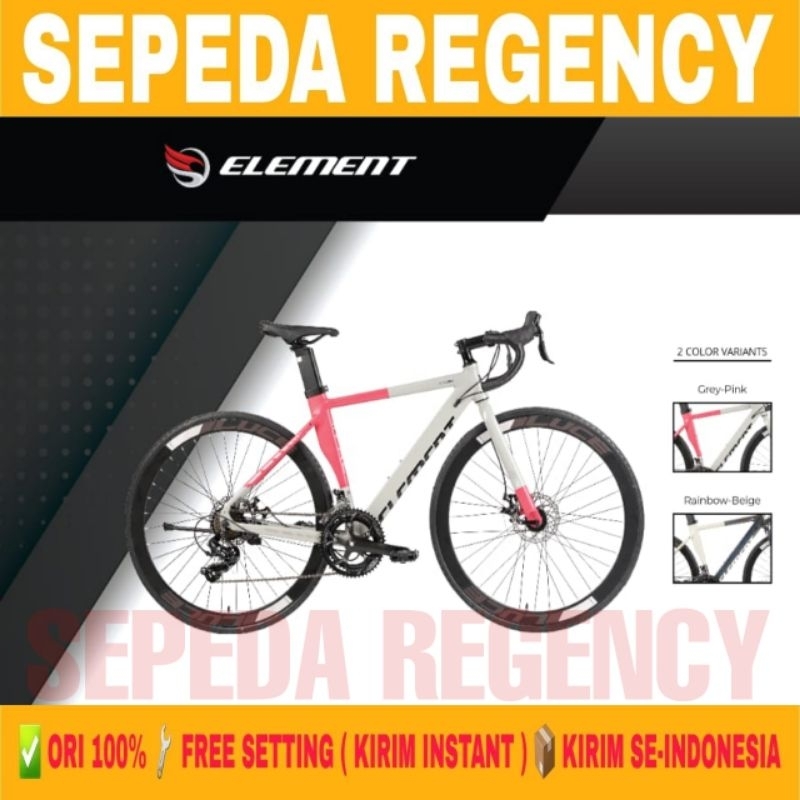 Jual Sepeda Road Bike ELEMENT FRC 50 16Speed 700C Sepeda Balap | Shopee ...