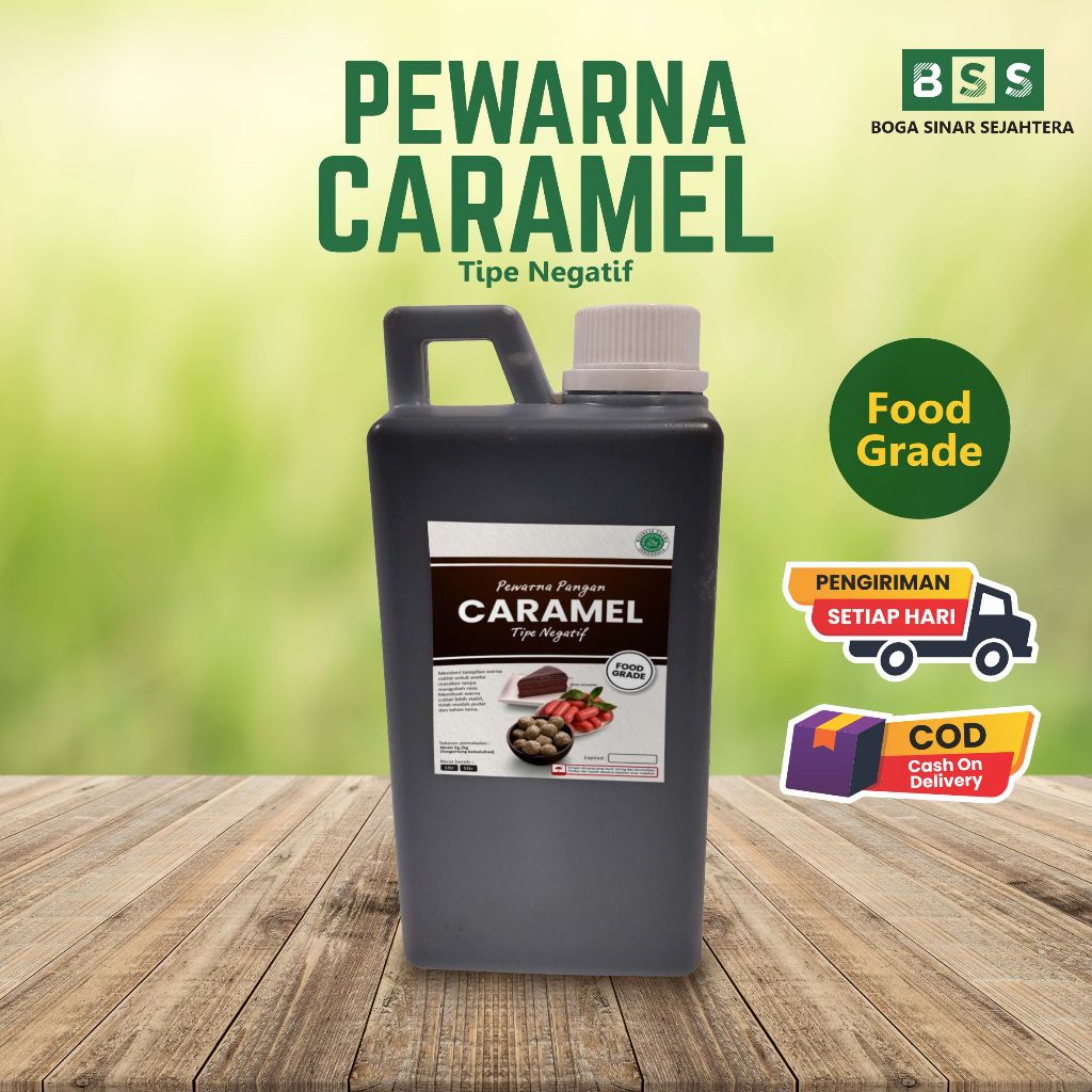 Jual Pewarna Caramel (IV) 1ltr, Tipe Negatif untuk pewarna bakso, kue ...