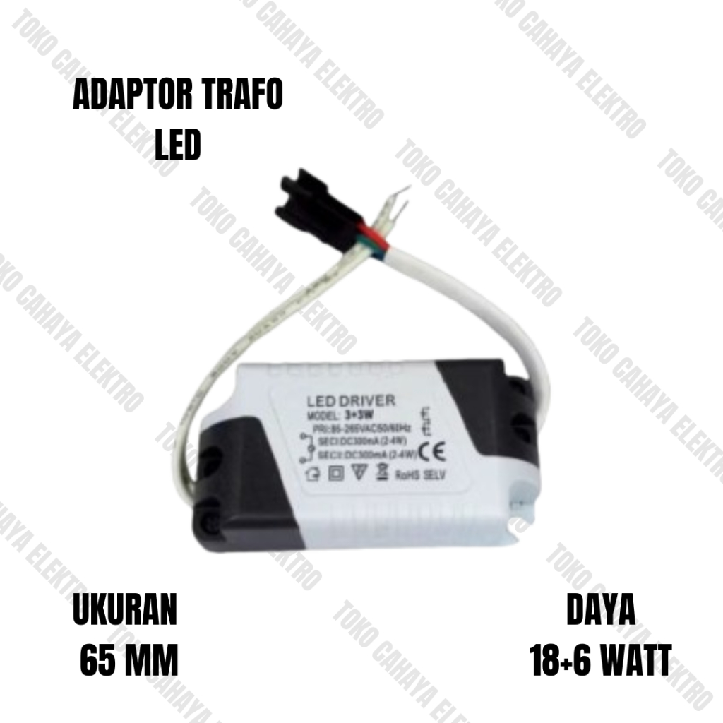 Jual DRIVER ADAPTOR TRAFO PANEL LED DOWNLIGHT DRIVER PANEL LED 2 WARNA ...