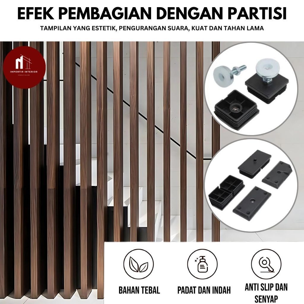 Jual Bracket Instalasi Hollow PVC indoor Kisi - Kisi Penutup Pemasangan ...