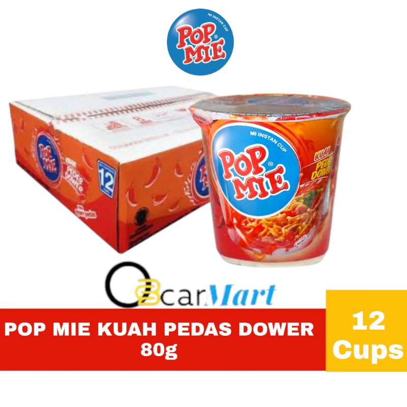 Jual POP MIE 1 Dus Pedes Dower Kuah isi 12 cup | Shopee Indonesia