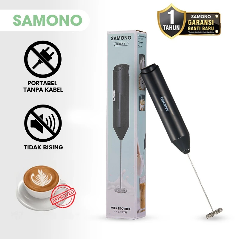 Jual Baru Samono Pengocok Susu Milk Frother Portable Foam Kopi Susu ...