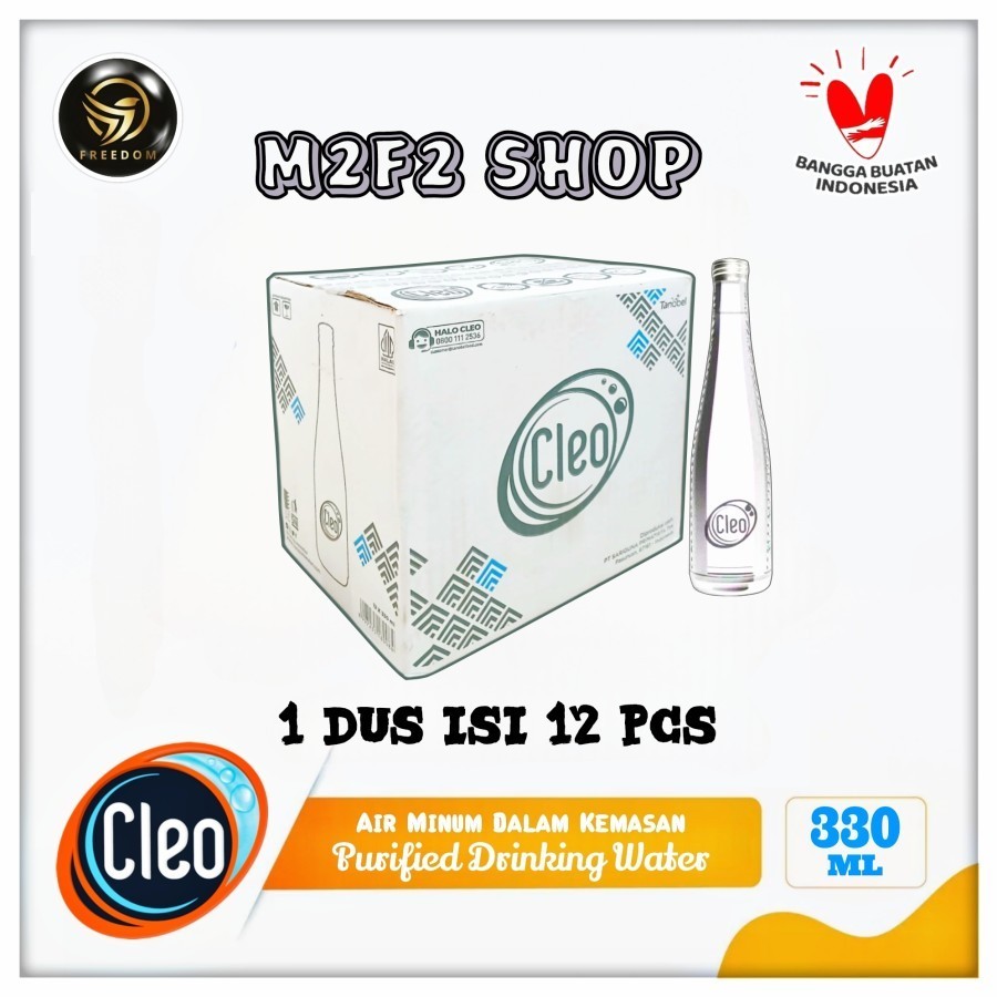 Jual Cleo Glass Demineral Water | Air Mineral Botol Kaca - 330 ml ...