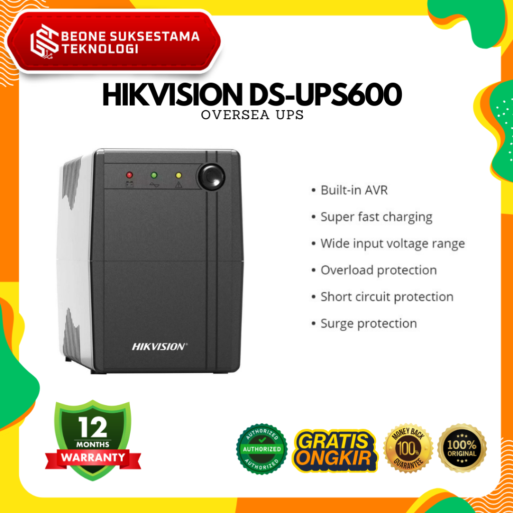 Jual HIKVISION UPS 600 VA 360 W DS-UPS600 | Shopee Indonesia