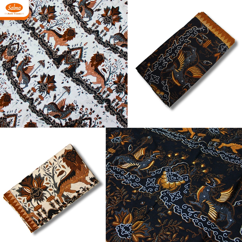 Jual BATIK SALMA Kain Batik Cirebon Motif Singa Barong Paksi Naga Liman ...