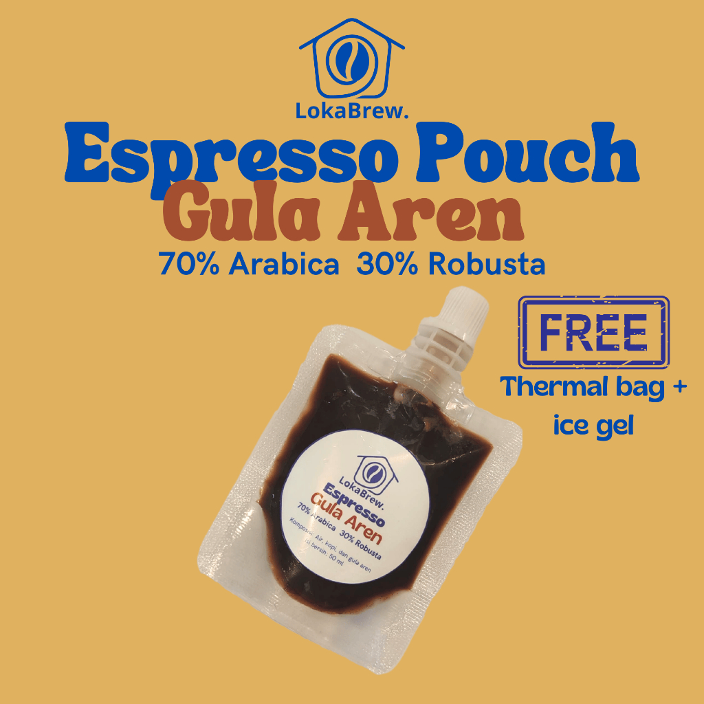 Jual LOKABREW Espresso Pouch Gula Aren 50ml | Kopi Siap Saji | Kopi ...