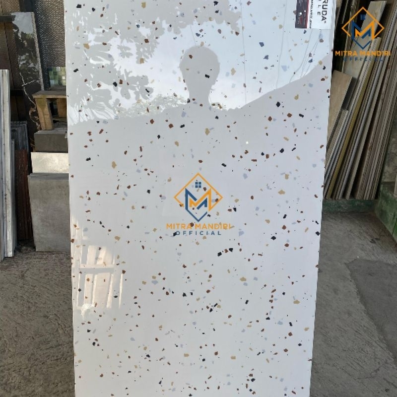 Jual Granite lantai 60x120 Terazzo white | Glazed polish | Garuda tile ...