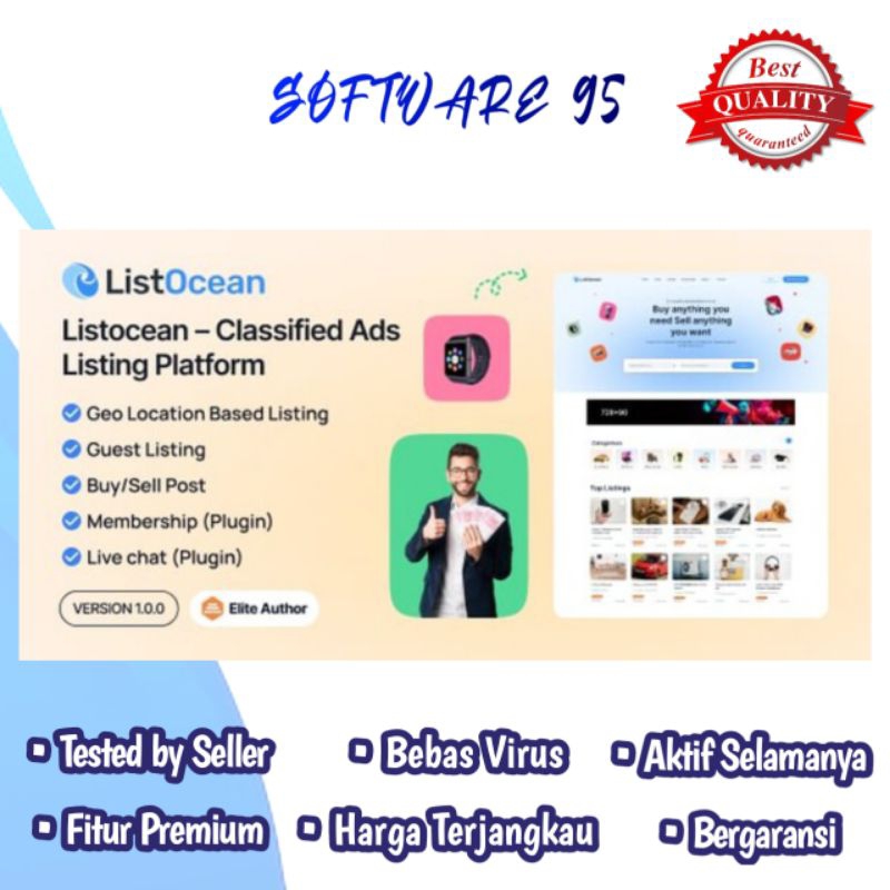 Jual Listocean v1.0.2 – Classified Ads Listing Platform PHP Script - Nulled | Shopee Indonesia