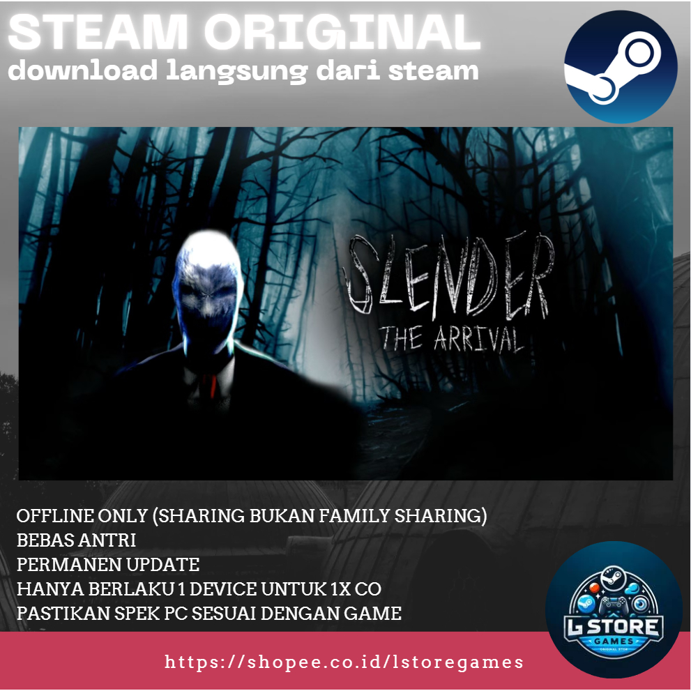 Jual Slender: The Arrival Horror Game PC Sharing Original Offline | Shopee Indonesia