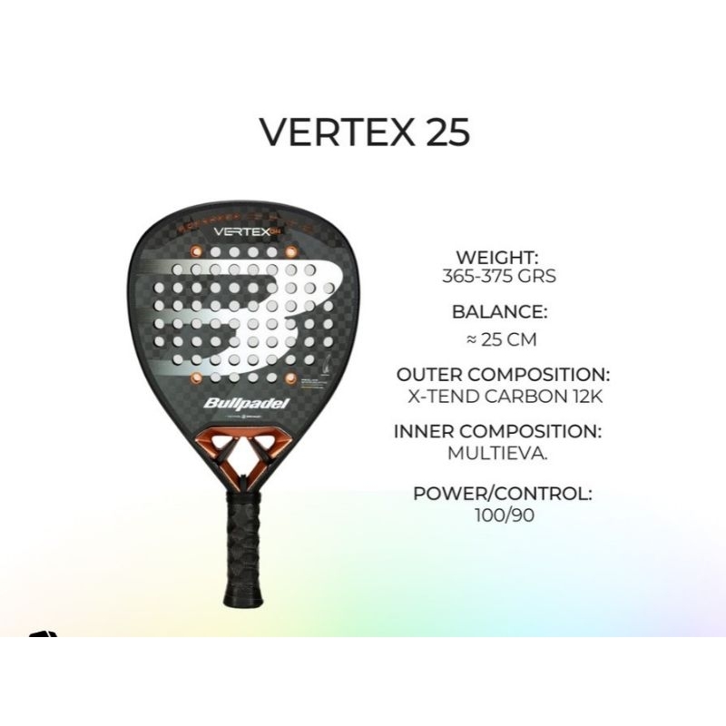 Jual BULL PADEL VERTEX 04 25 PADEL RACKET / RAKET PADEL/RAKET BULLPADEL ...