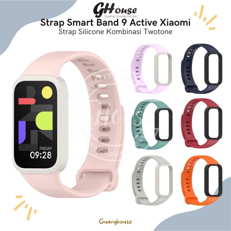 Jual Strap Xiaomi Smart Band 9 Active Silicone Tali Pengganti Smart Band 9 Active Bahan Silicone ...