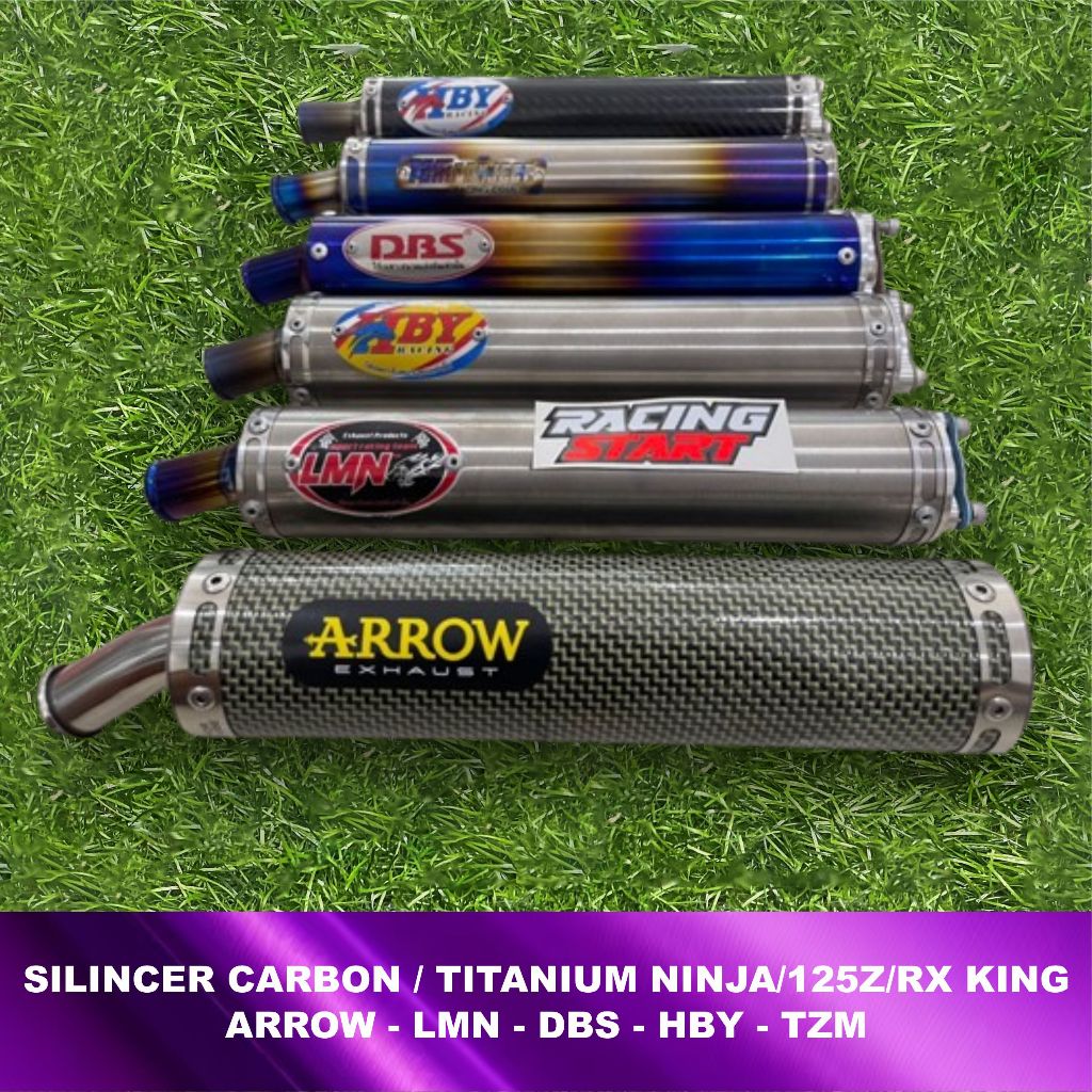 Jual TERLENGKAP SILINCER CARBON TiTANIUM ARROW LMN DBS HBY TZM 2 TAK NINJA R RR RX KING SATRIA R ...