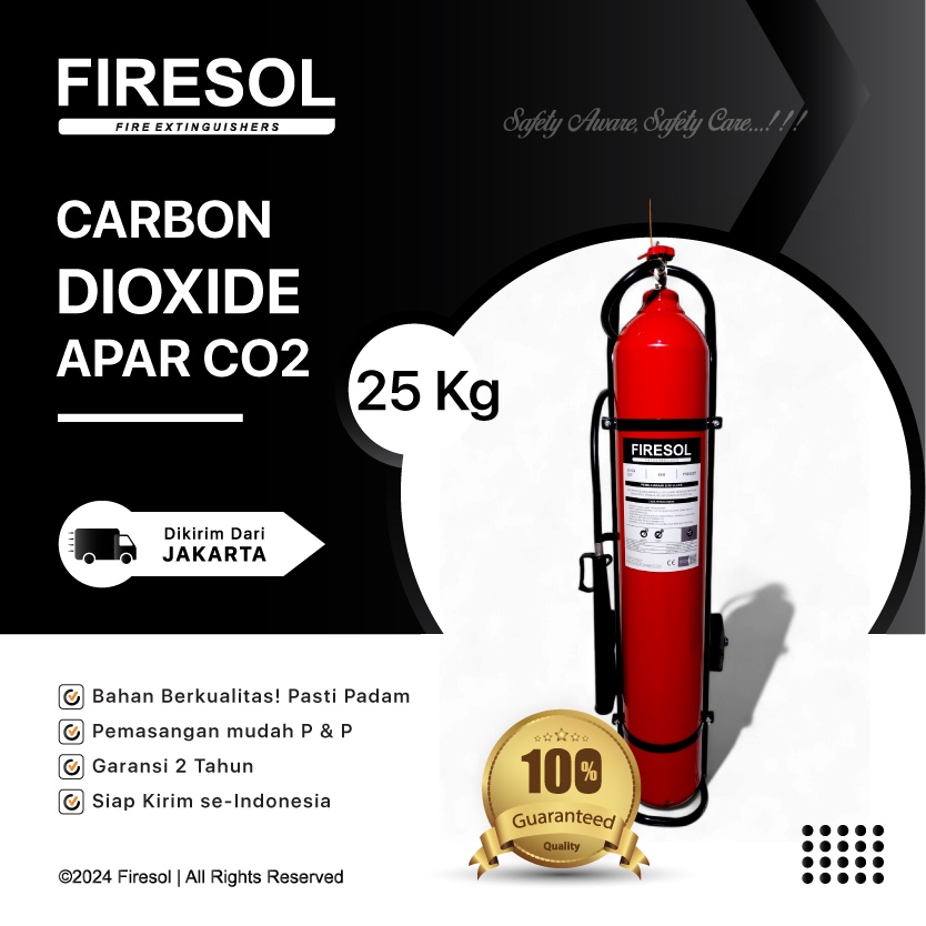 Jual APAR 25KG Karbondioksida (CO2) Firesol/ Alat Pemadam Api Ringan ...