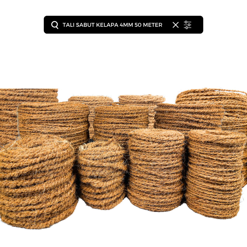Jual Tali sabut kelapa sepet serabut kelapa cocofiber tali ijuk coklat ...