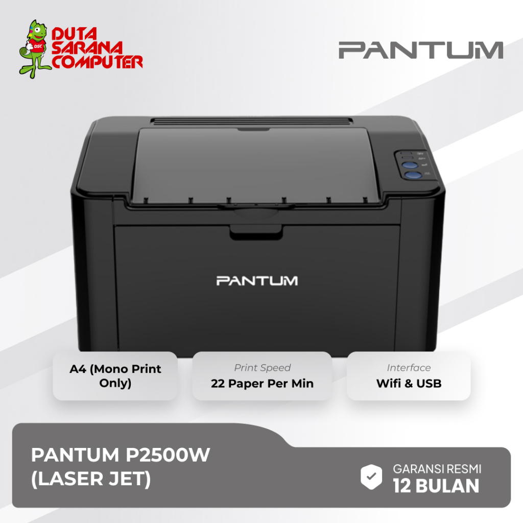 Jual PRINTER PANTUM P2500W MONOCHROME LASER PRINTER WIRELESS | Shopee ...