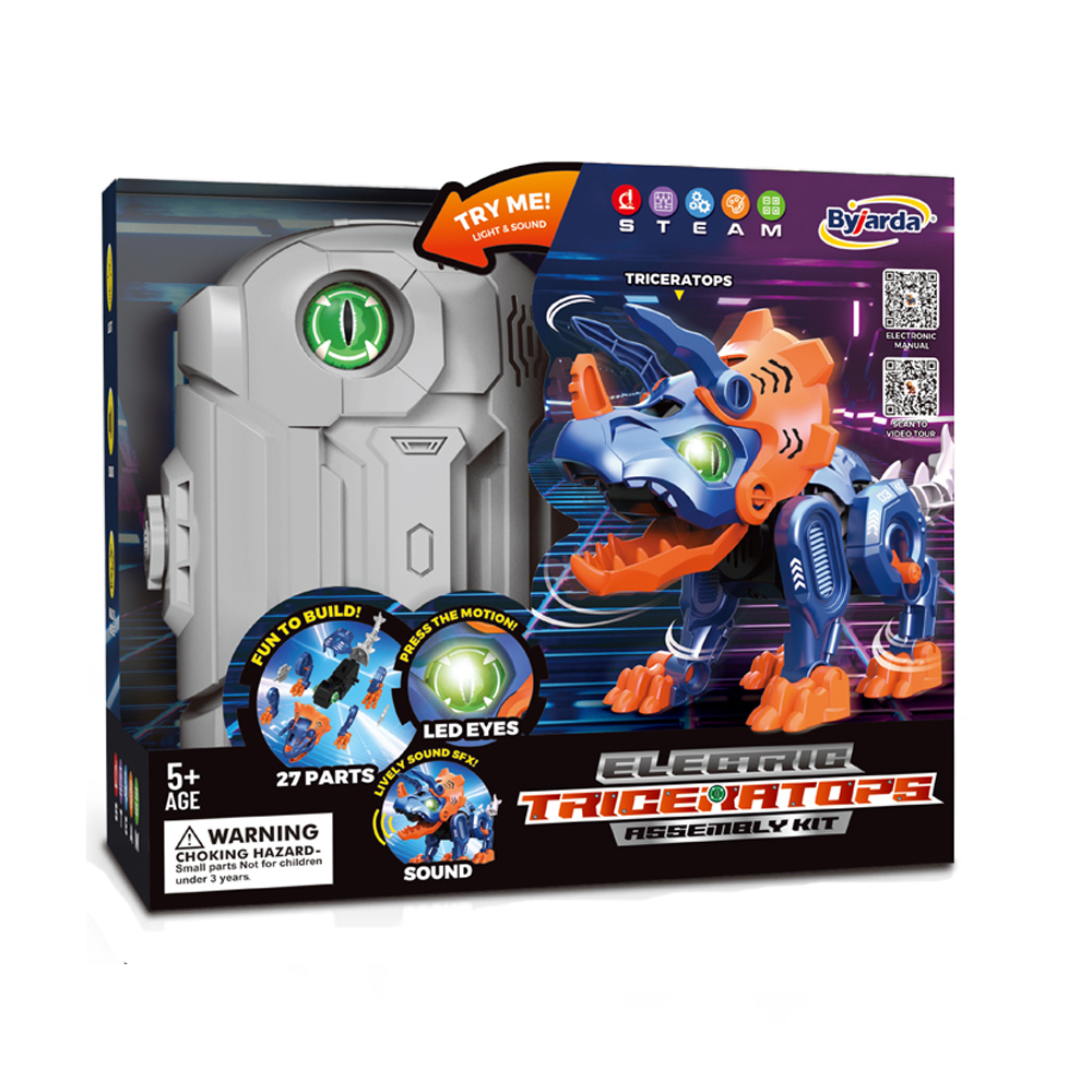 Jual Mainan Elektrik Dino Assembly Kit Mainan Dinosaurus DIY dengan LED ...