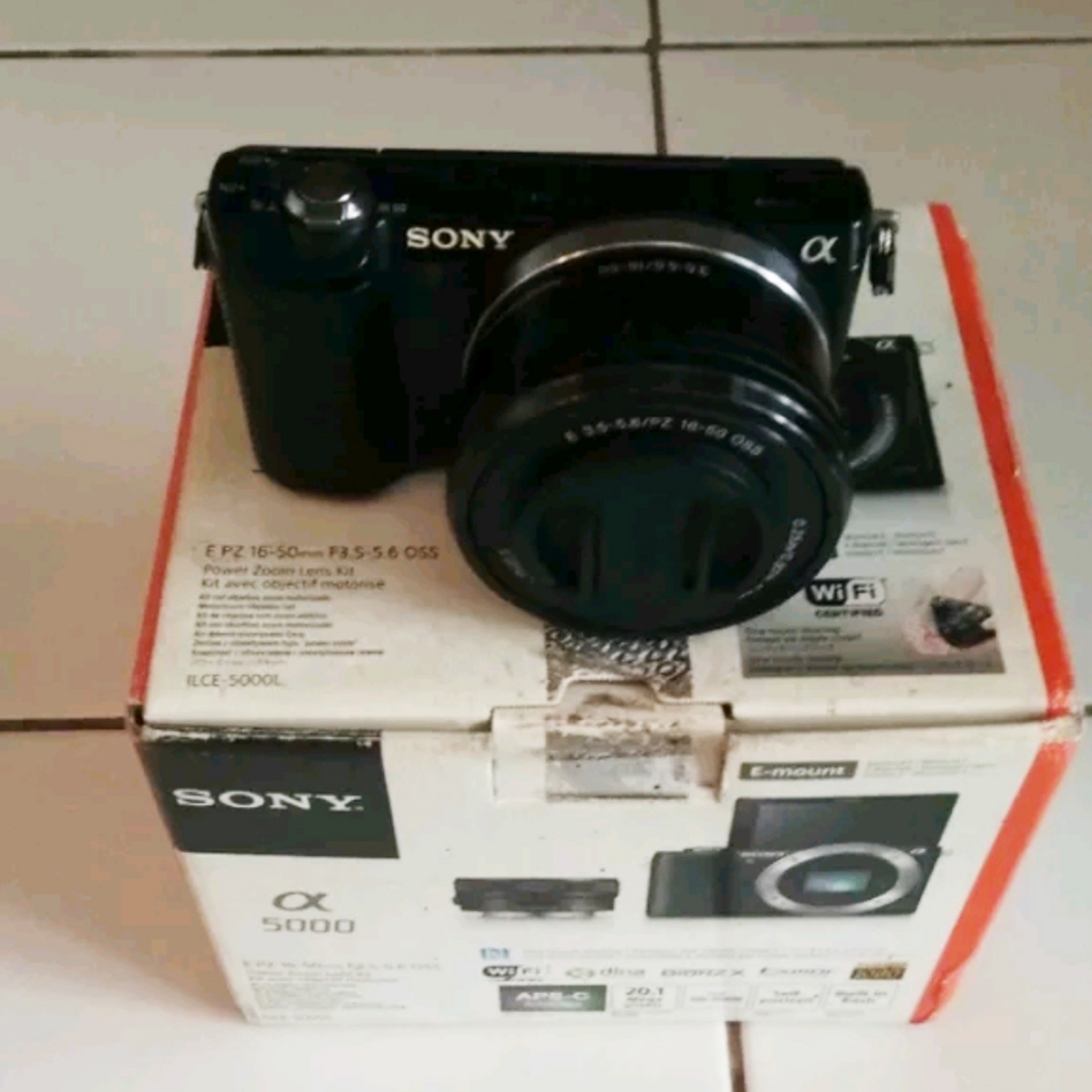 Jual SONY A5000 KIT 16-50 DAN BOX Mati total | Shopee Indonesia