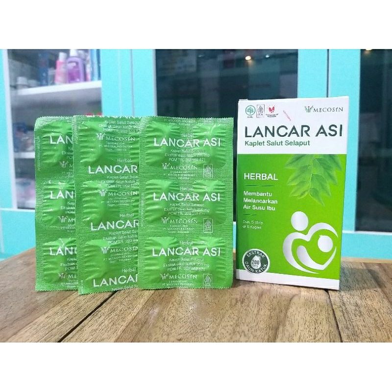 Jual LANCAR ASI 1 STRIP ISI 6 KAPLET | EKTRAK DAUN KATUK | Shopee Indonesia