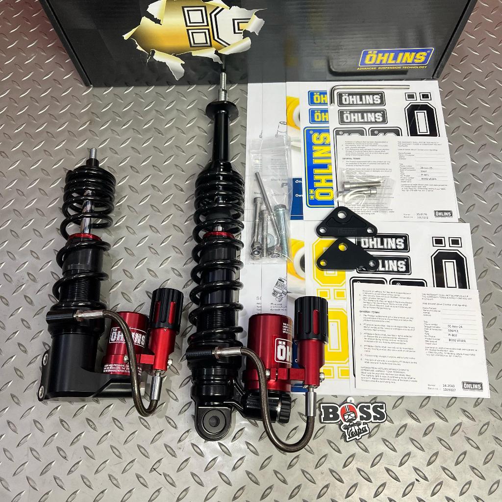 Jual Shock Tabung Ohlins PI Series With Preload Adjuster Black Red ...