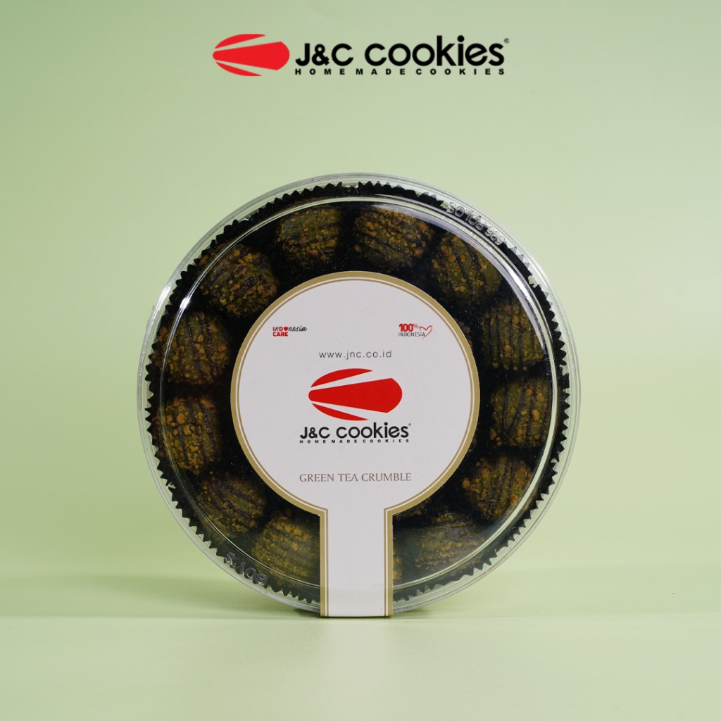 Jual JNC Cookies Kue Kering Premium Green Tea Crumble Toples Reguler ...