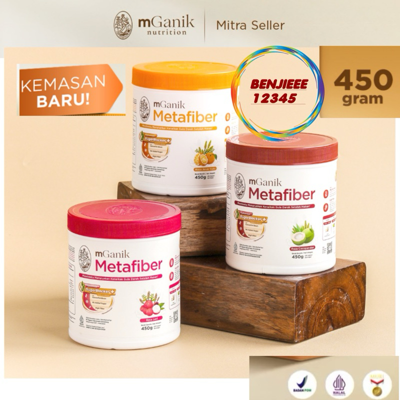 Jual Mganik Metafiber 450 gr gram 1 TUB Jeruk yuzu lychee cocopandan ...