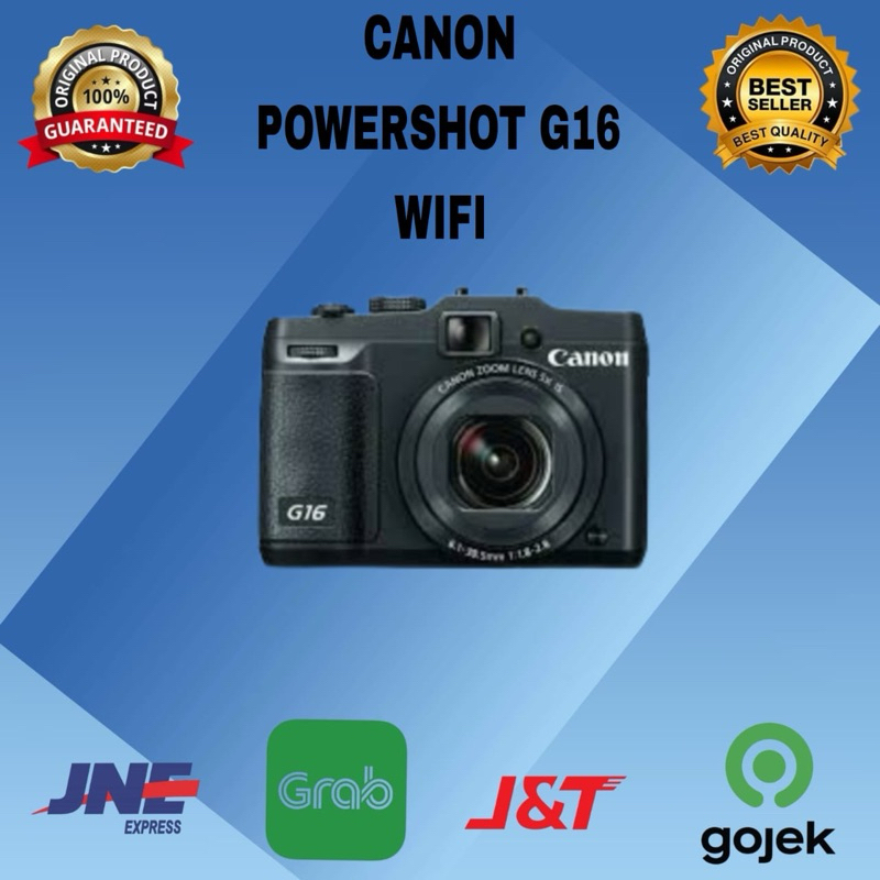 Jual camera canon powershot G16 WIFI-white box,camera only | Shopee Indonesia