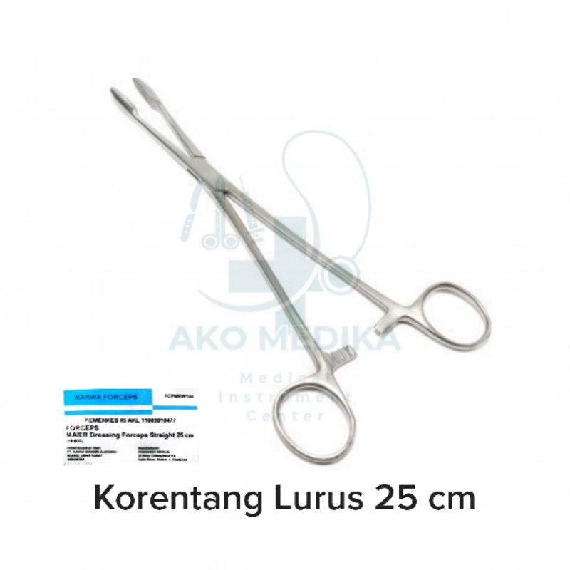 Jual Korentang Lurus 25 cm MARWA Stainless Steel / Maier Dressing ...