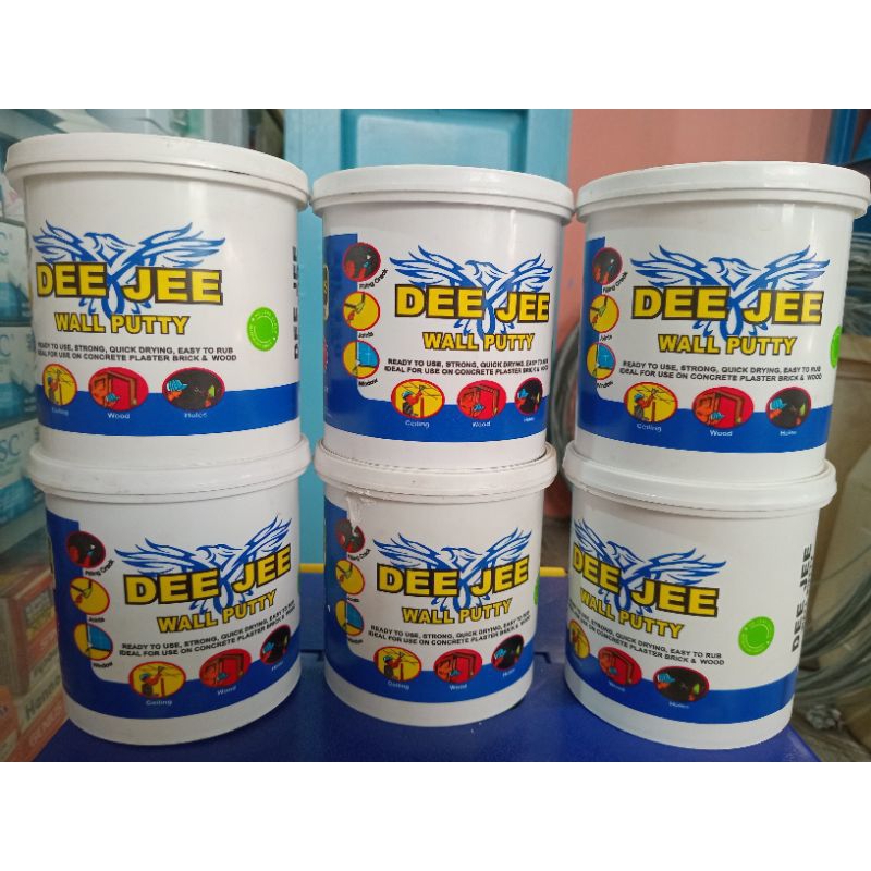 Jual Dempul Tembok Dee Jee 1 kg Dempul Dinding Putih | Shopee Indonesia