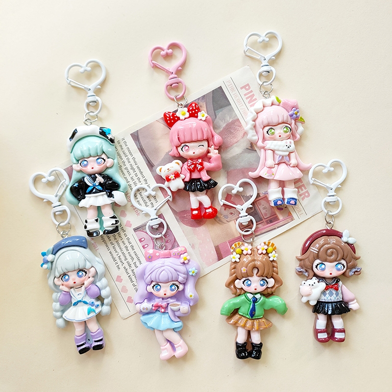 Jual Gantungan Kunci Resin Keychain Gadis Manis Besar Dengan Hambatan ...