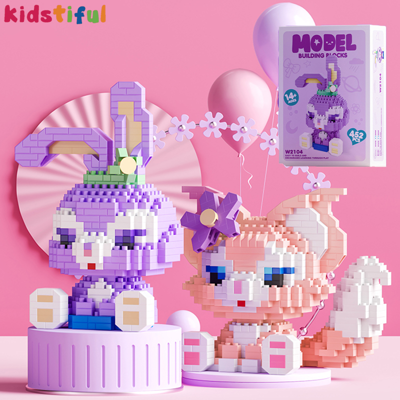 Jual Mainan Balok Disney Sanrio Susun Nano Blok DIY 3D Miniatur Blok ...