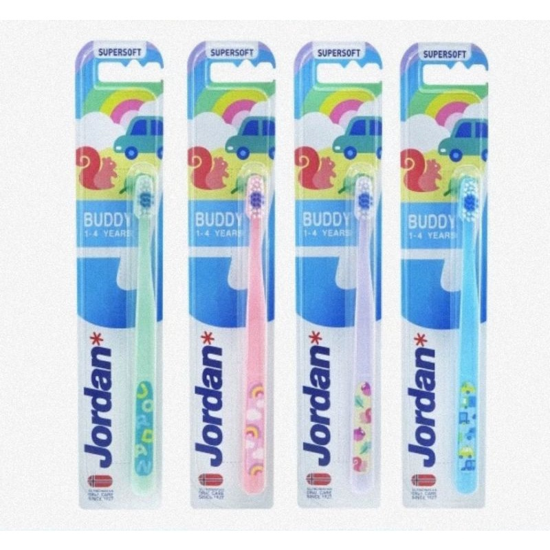 Jual JORDAN KIDS TOOTHBRUSH BUDDY 1-4 SUPERSOFT 1S | Shopee Indonesia