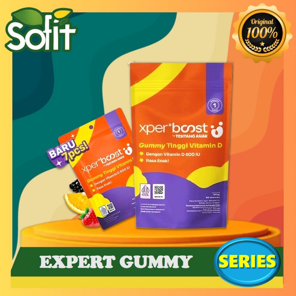 Jual Expert Boost Gummy Vitamin D 600 IU Anak dan Dewasa isi 7s & 30s ...