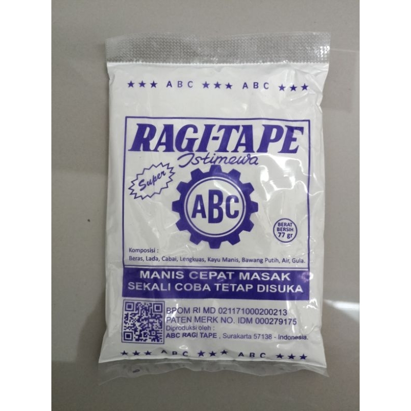 Jual RAGI TAPE SINGKONG ABC isi 13 sachet | Shopee Indonesia