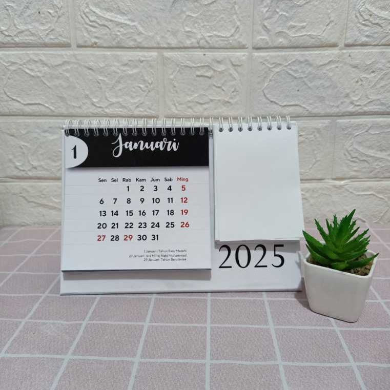 Jual Kalender Duduk +Notes (50 Lembar) Custom 2025 | Shopee Indonesia