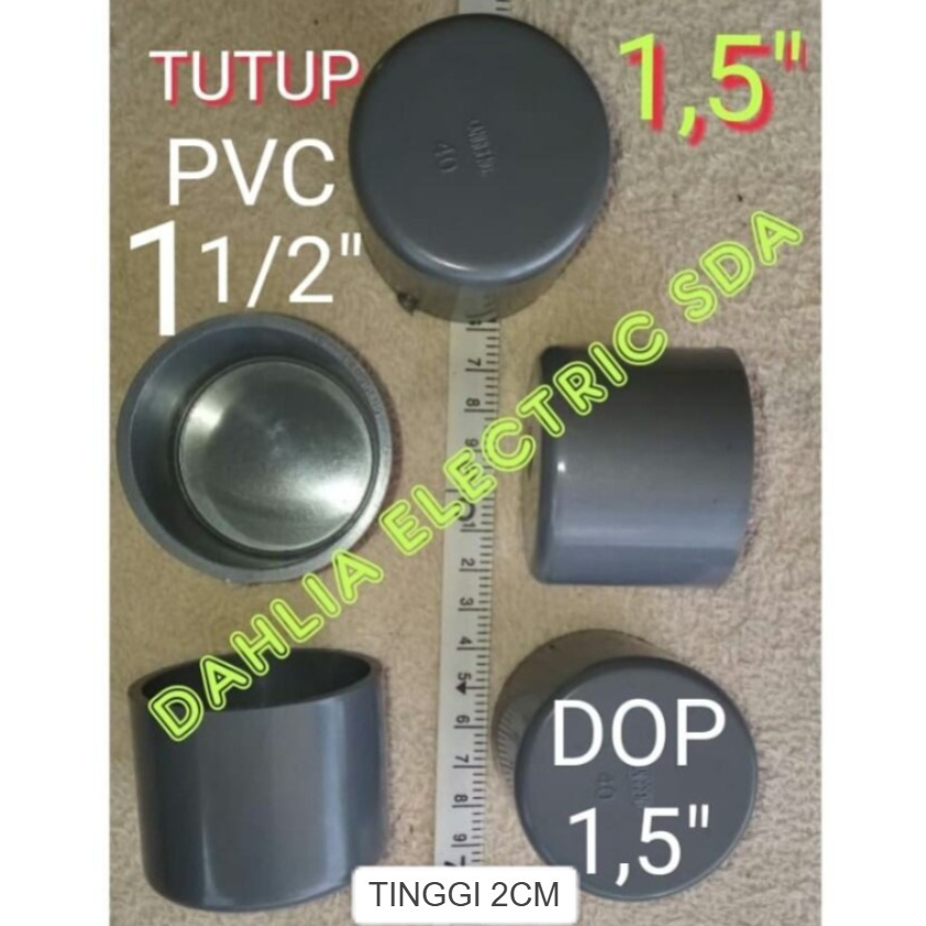 Jual TUTUP PIPA PVC 1.5 INCH TINGGI 2CM CUSTOM | Shopee Indonesia