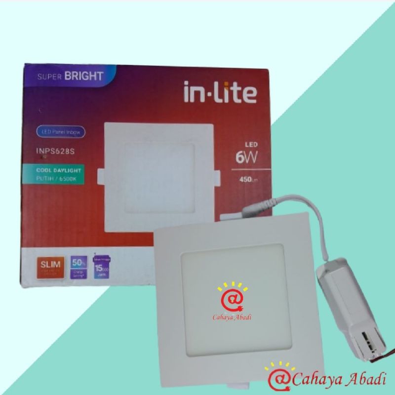 Jual Inlite IB Downlight Downlite Panel LED 6W Kotak Putih Kuning / LED ...